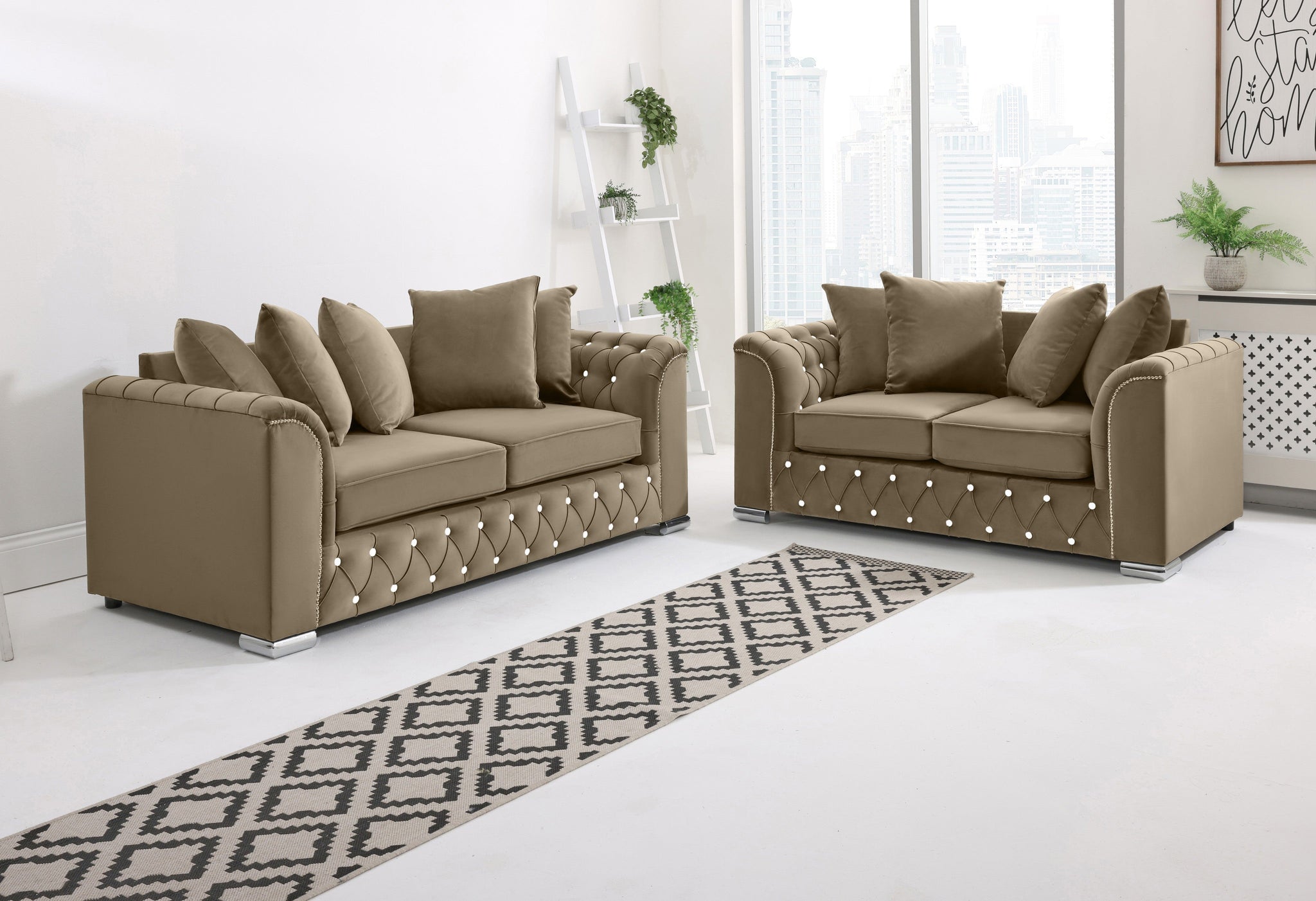Shop Malibu 3+2 Scatterback + Diamonds | Budget-Friendly Sofas - Sofa World