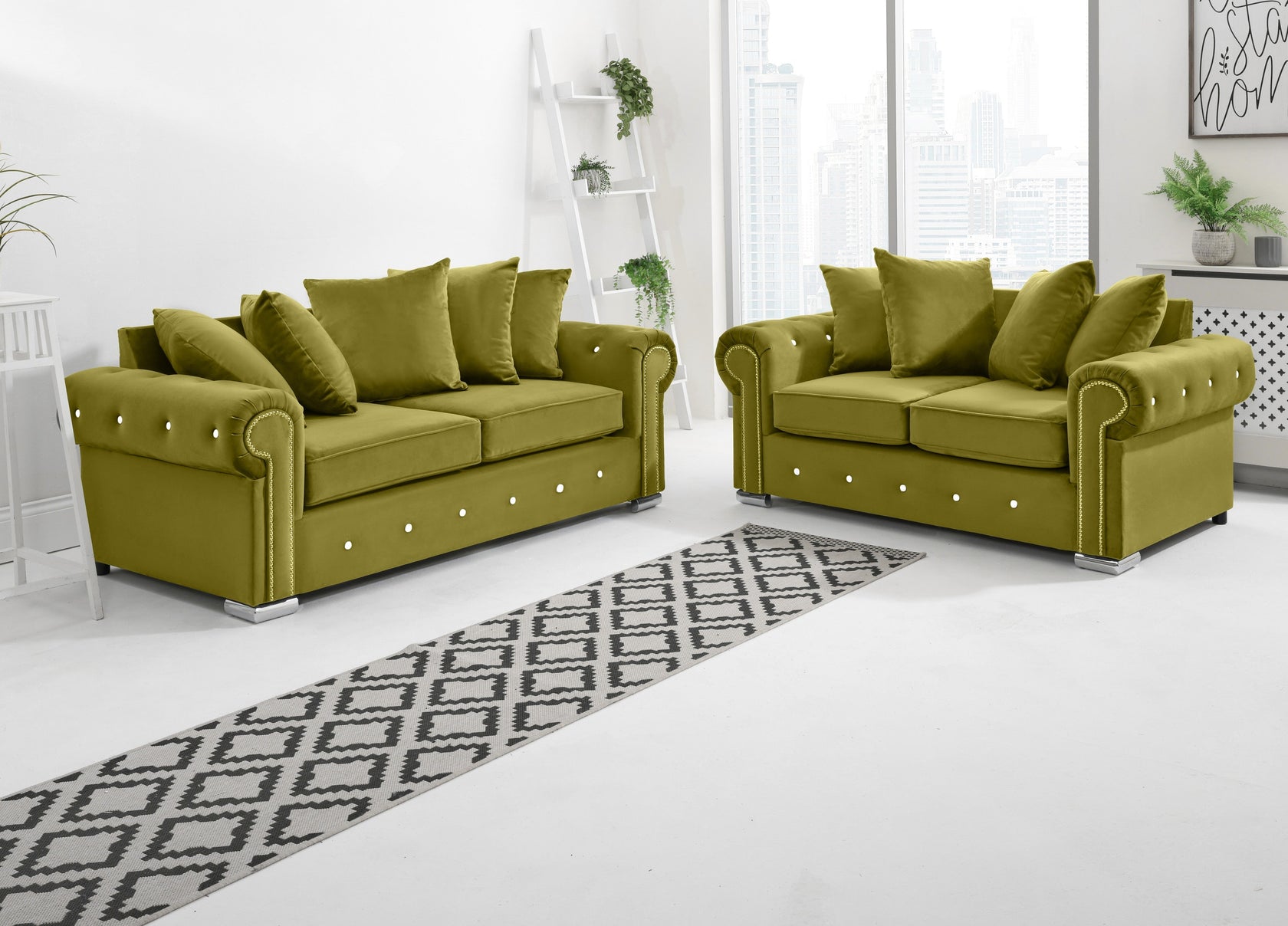Shop Olympia 3+2 Scatterback + Diamonds | Budget-Friendly Sofas - Sofa World