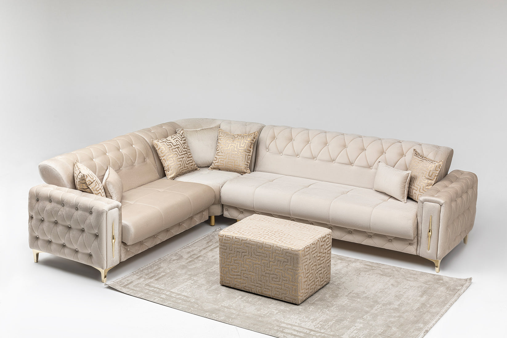 Shop Monaco Relax Corner Sofa – Luxury Velvet Corner | Budget-Friendly ...