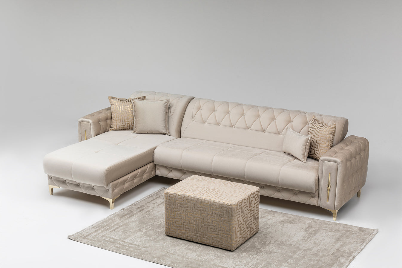 Shop Monaco Relax Corner Sofa – Luxury Velvet Corner | Budget-Friendly ...