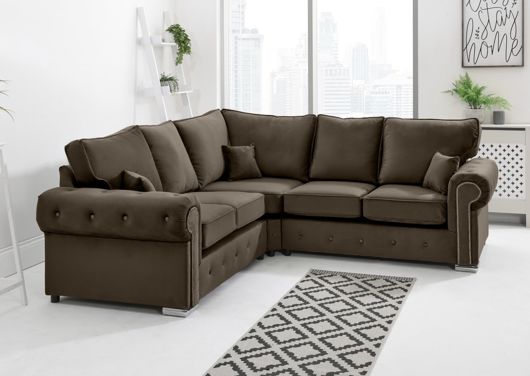 Shop Olympia Corner Fullback | Budget-Friendly Sofas - Sofa World