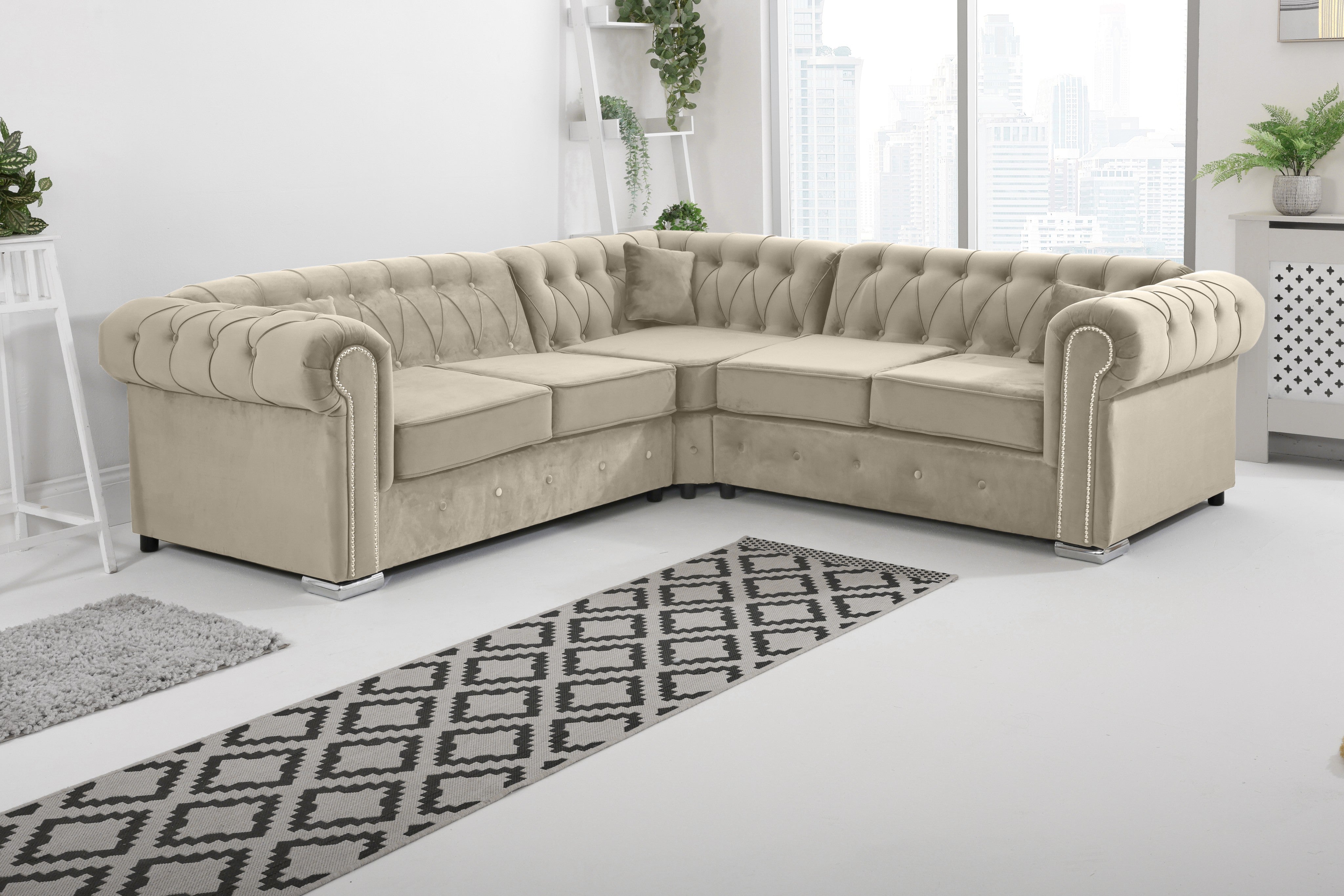Shop Olympia Chesterfield - Corner | Budget-Friendly Sofas - Sofa World