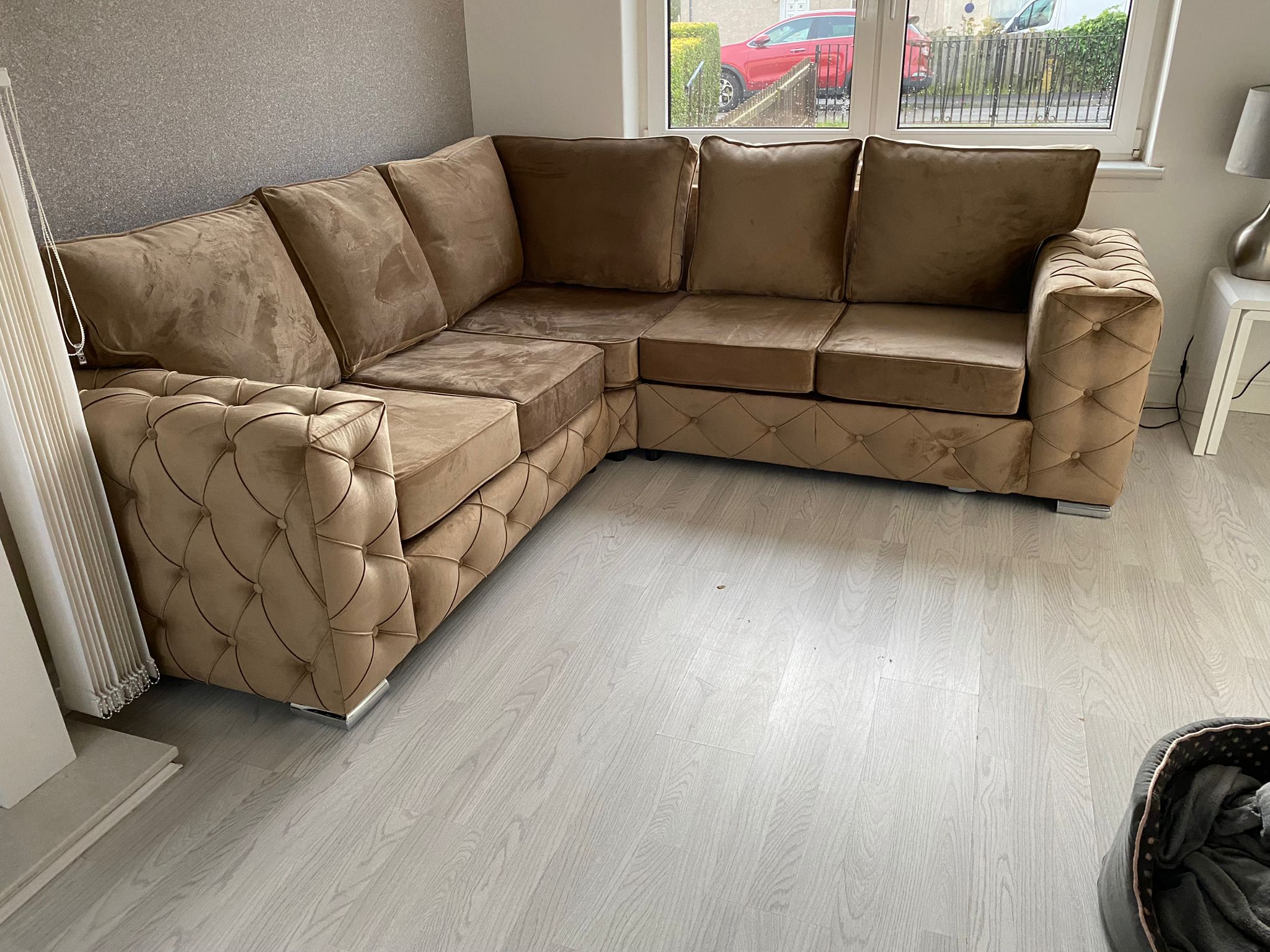 Shop Milton Corner - Fullback Mink | Budget-Friendly Sofas - Sofa World