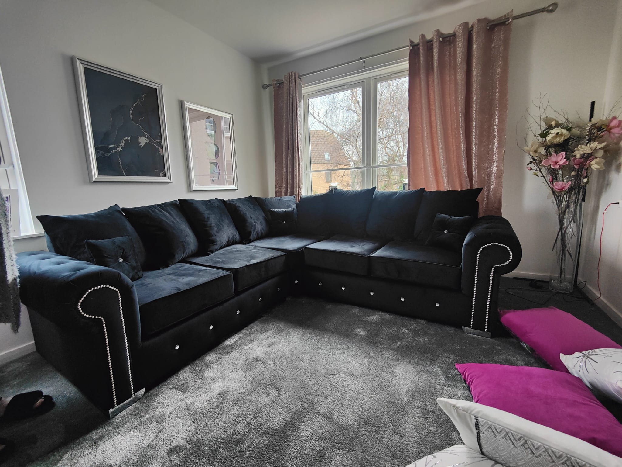Sofas corner black store