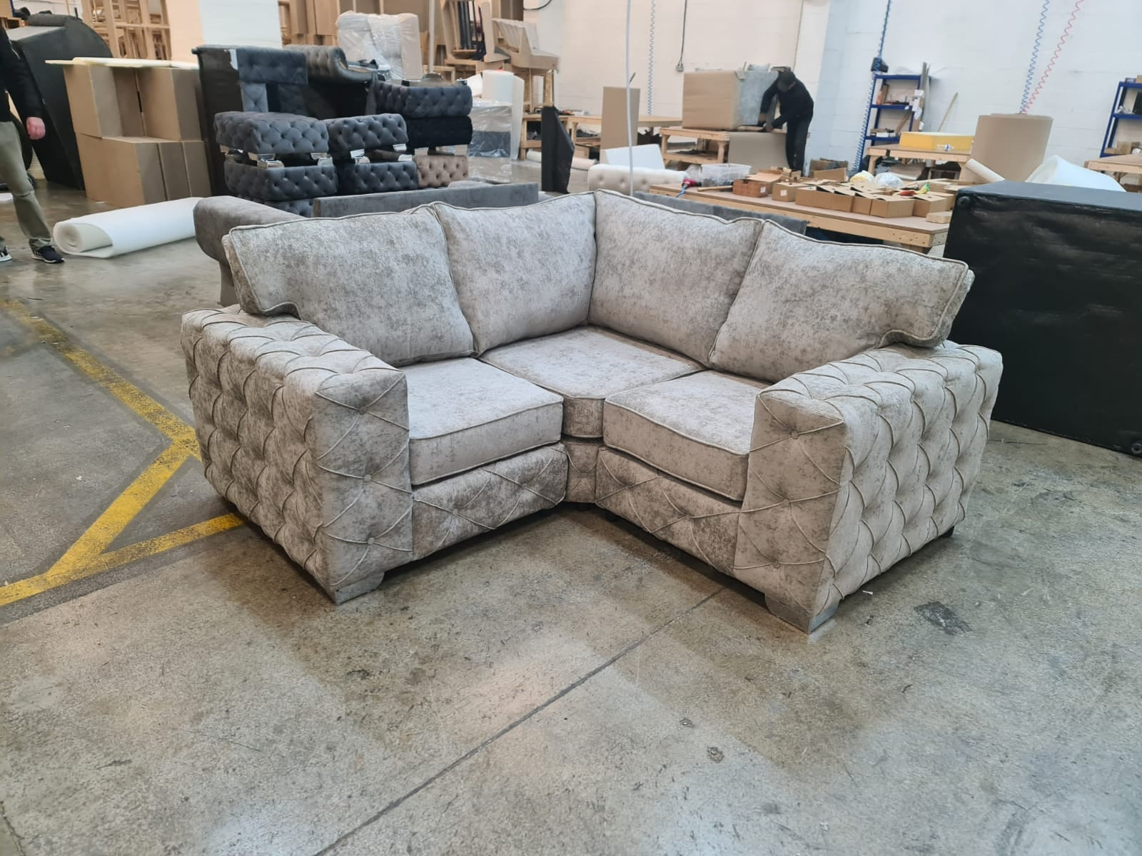 Shop Milton 3 Seater Corner - Truffle Fullback Sofa at Sofa World ...