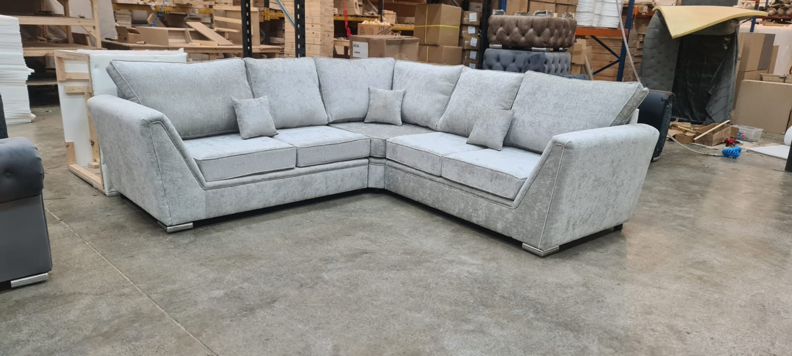 Shop Mayfair Corner - Fullback Truffle | Budget-Friendly Sofas - Sofa World