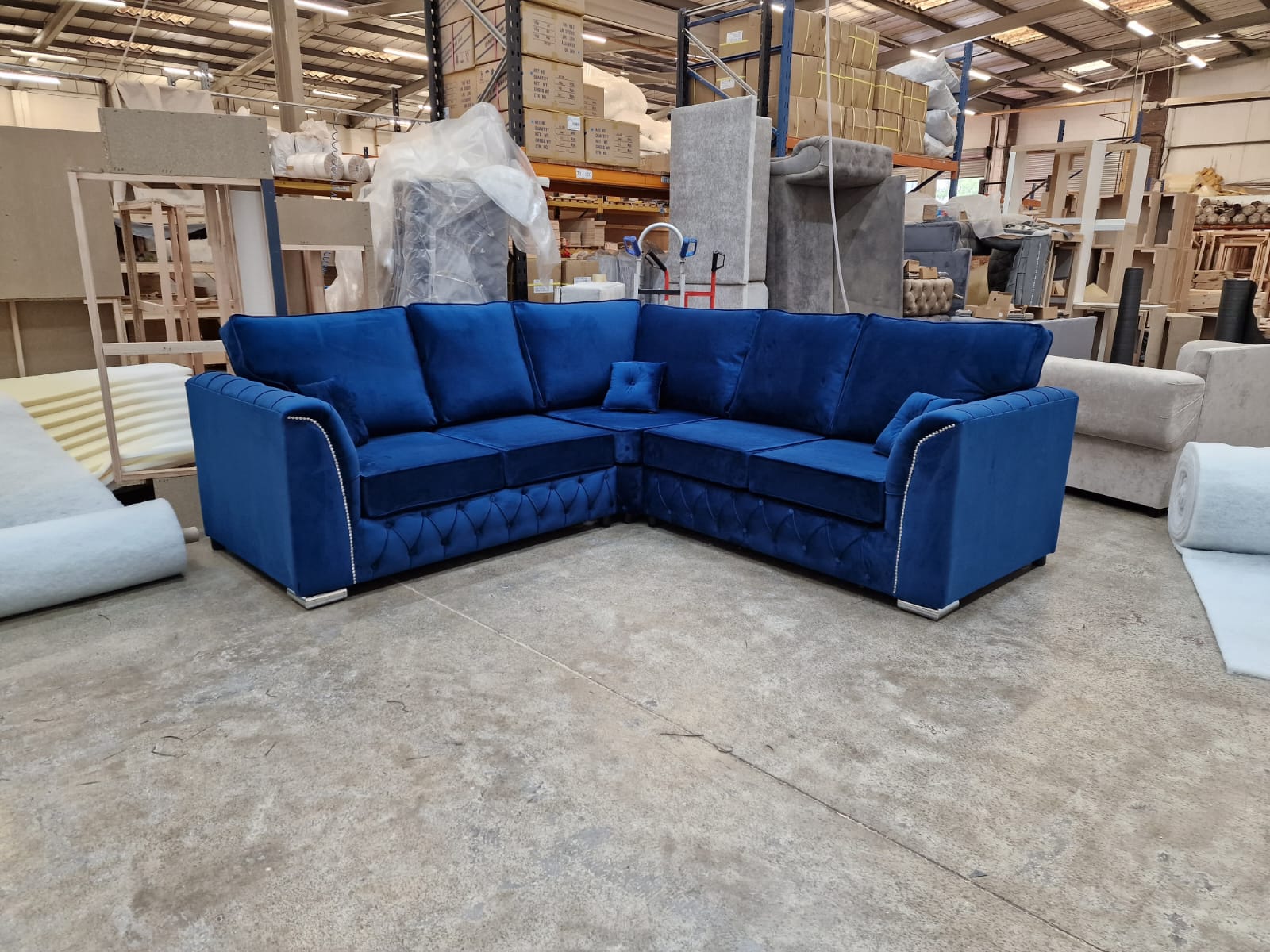 Shop Malibu Corner - Plush Marine Fullback Sofa at Sofa World | Live in Comfort | Sofas on ...